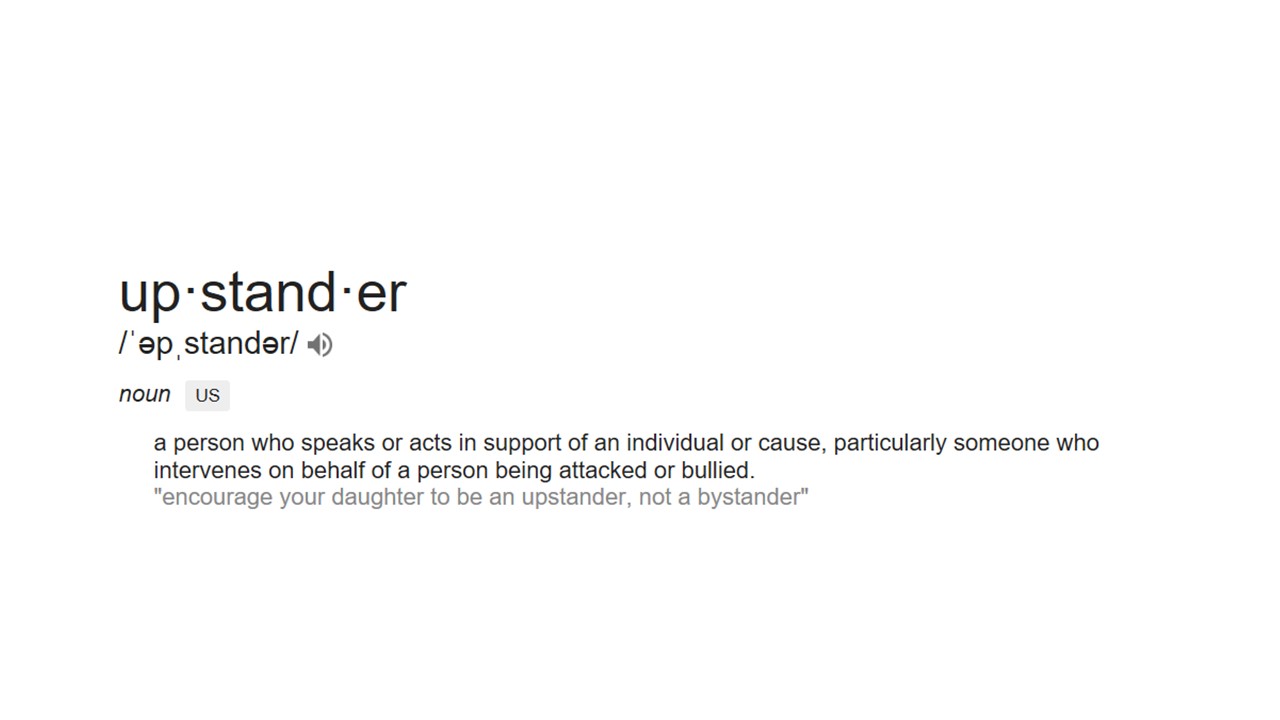 Upstander | ginaseymour